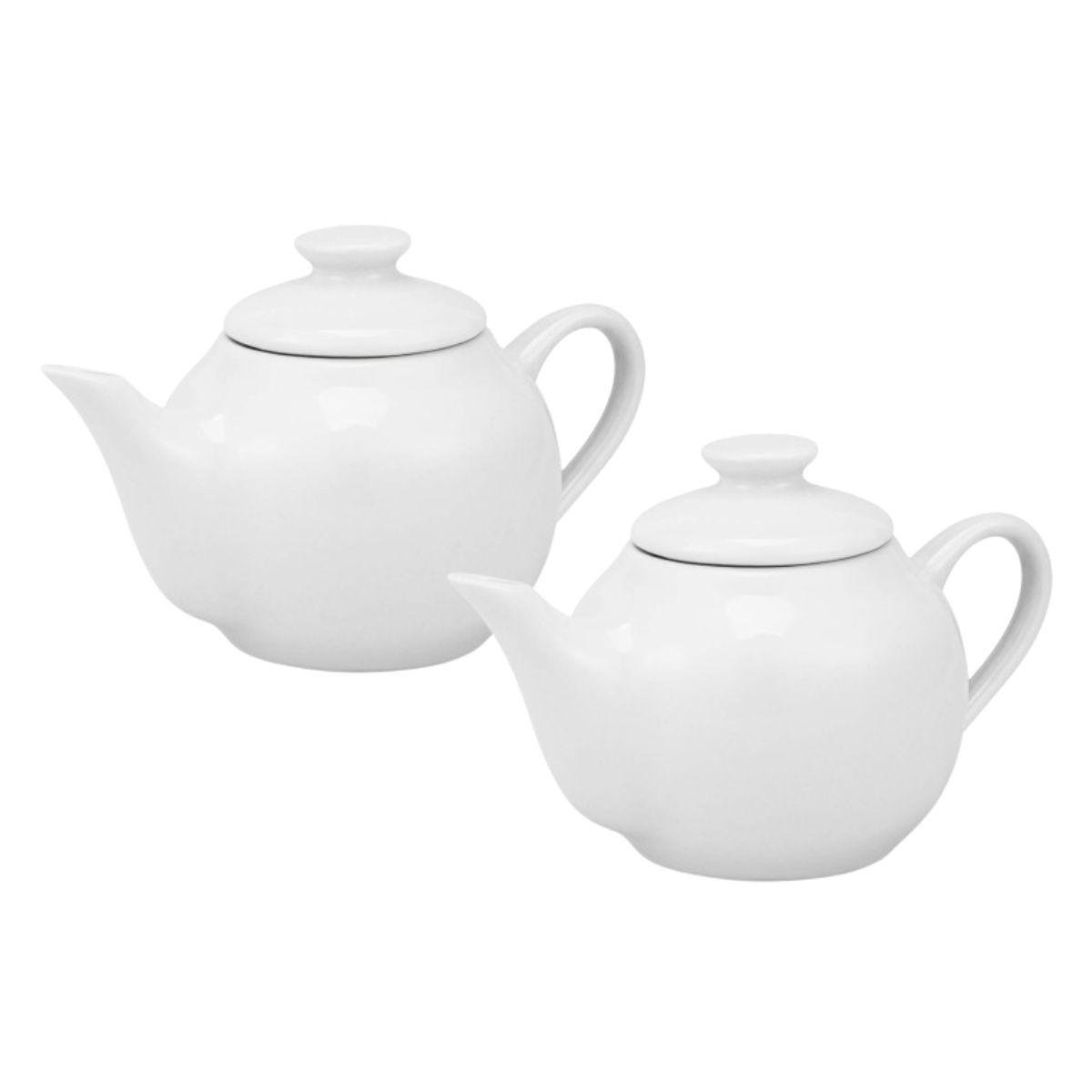 Kit 2 Mini Bule de Porcelana 200 Ml Bulinho de Louça Pequeno ...