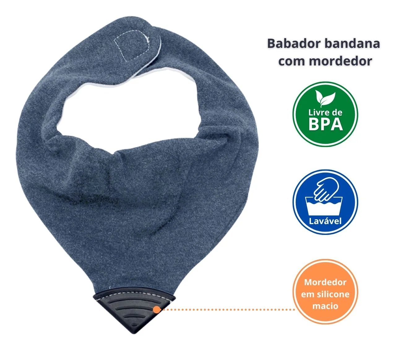 Kit Babador Infantil 3 unidades Bandana com mordedor, Avião e Girafa ...