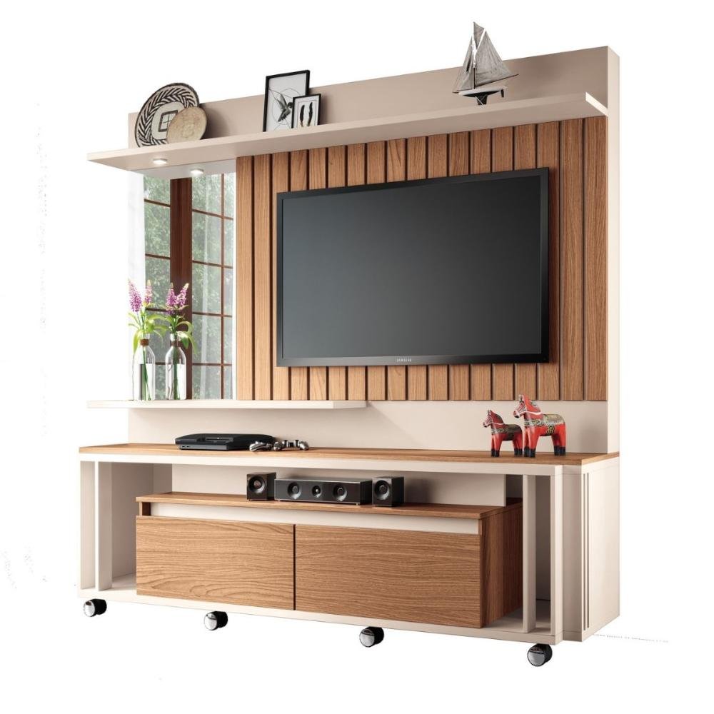 Home Theater Eclipse TV Até 60 Polegadas 2m Off White/Nature ...