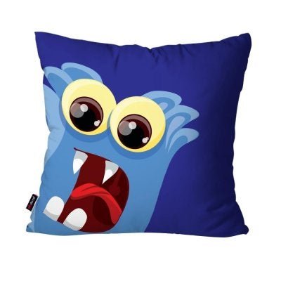 Almofada Avulsa Infantil Roxo Monstrinho 60x60cm | MadeiraMadeira