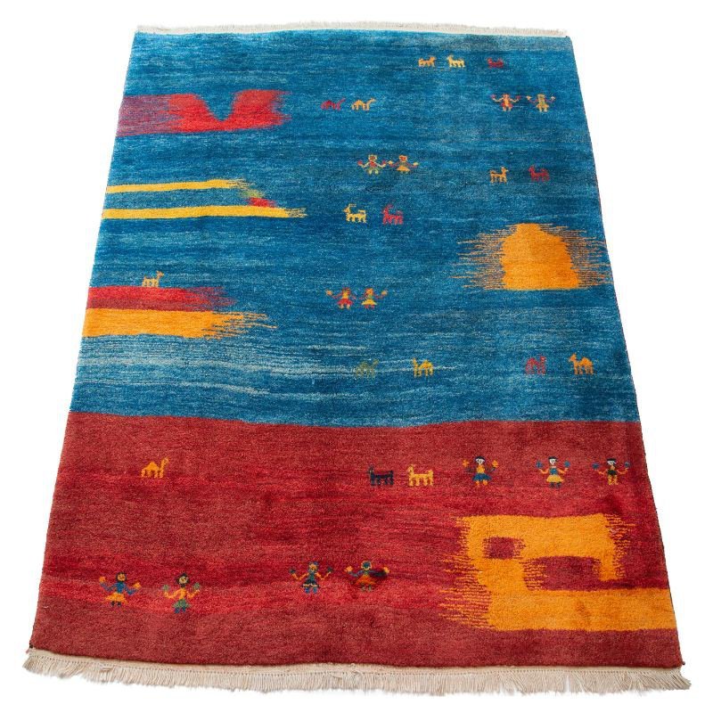 Tapete Gabbeh Artesanal 2,03x2,77 Persas / Artesanais | MadeiraMadeira