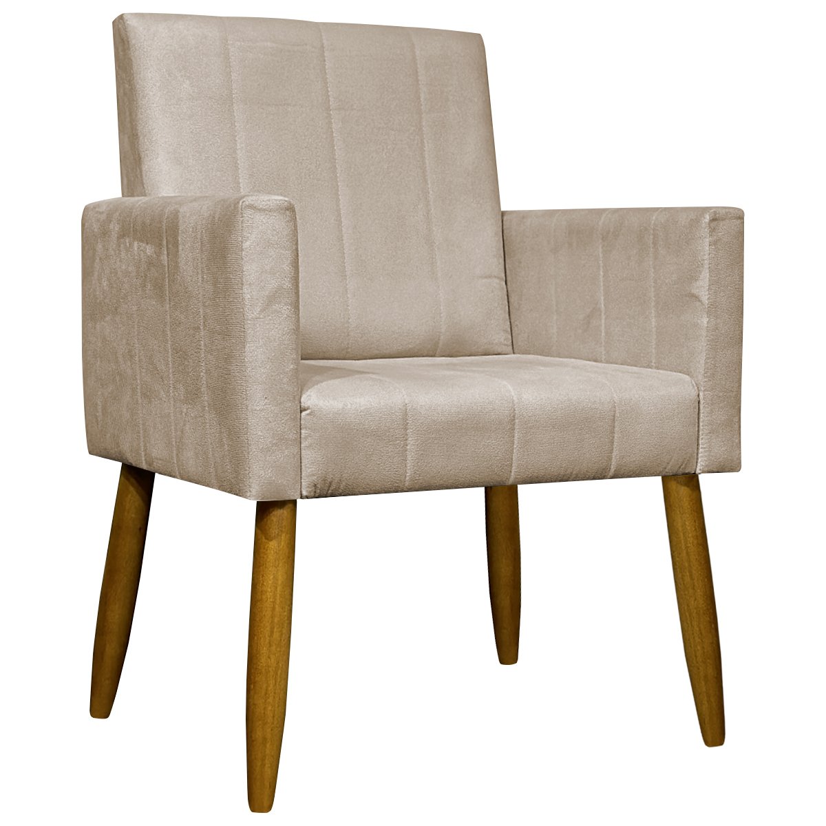 Poltrona Decorativa para Sala Mari Suede Cores | MadeiraMadeira