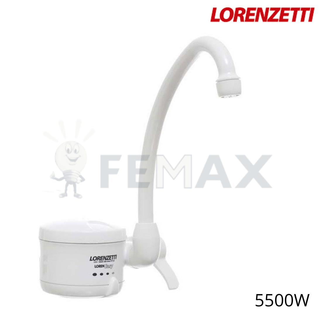 Torneira Elétrica Lorenzetti Loren Easy 220V/5500W Branca | MadeiraMadeira