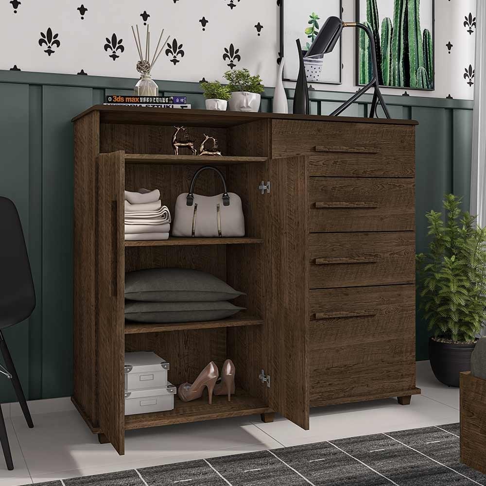 Cômoda De MDF Malbec Framar | MadeiraMadeira