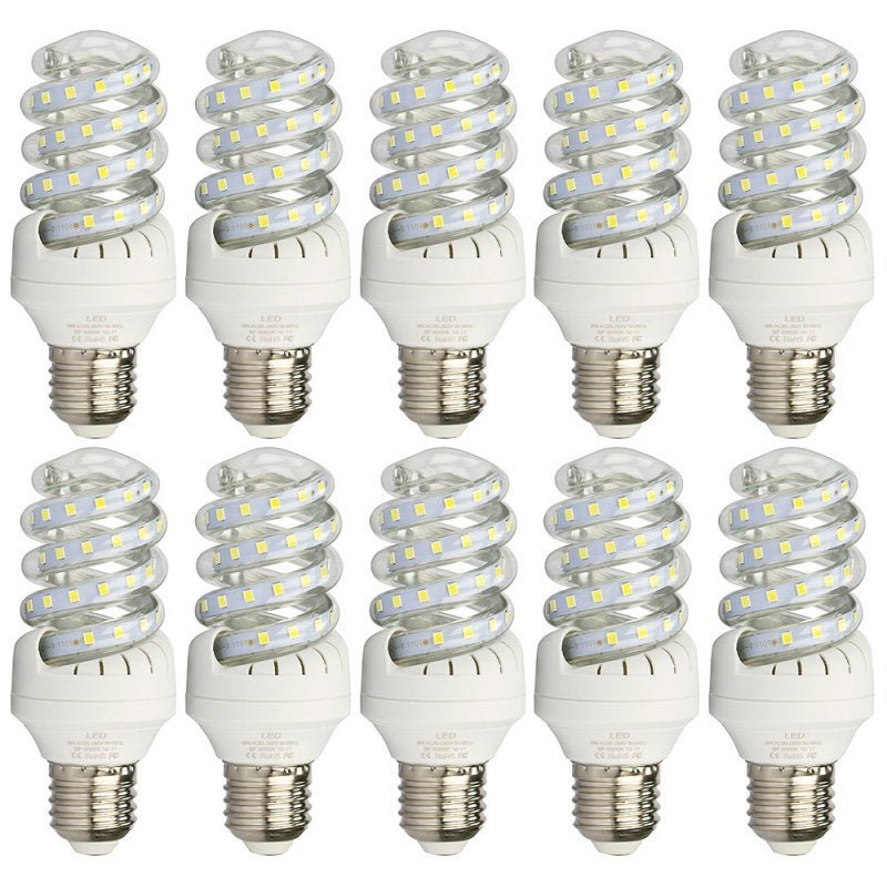 Kit 10 Lâmpadas Espiral de LED Super Econômica de 9W - CTB | MadeiraMadeira
