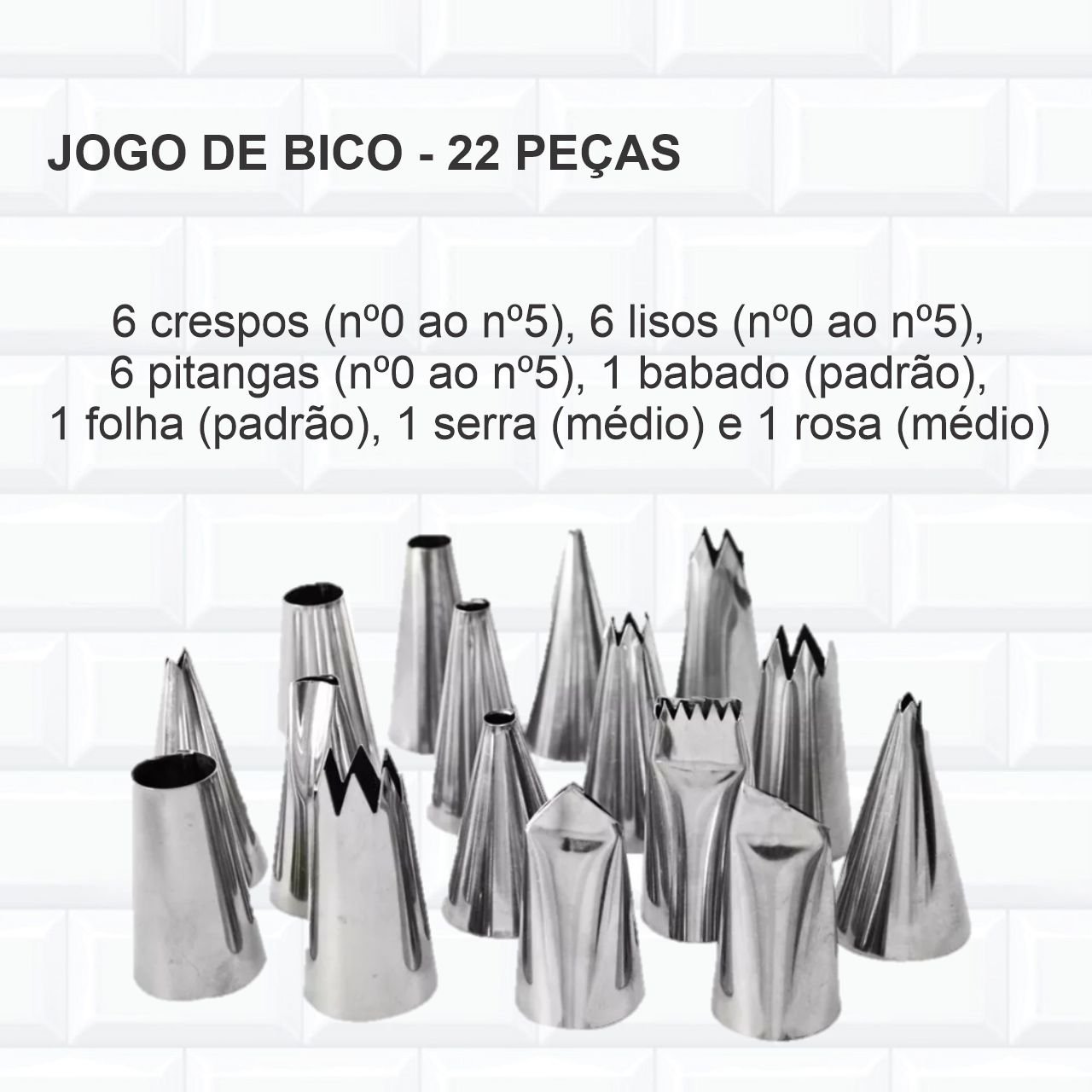 Kit Confeiteiro Bicos De Confeitar + Formas + Sacos | MadeiraMadeira