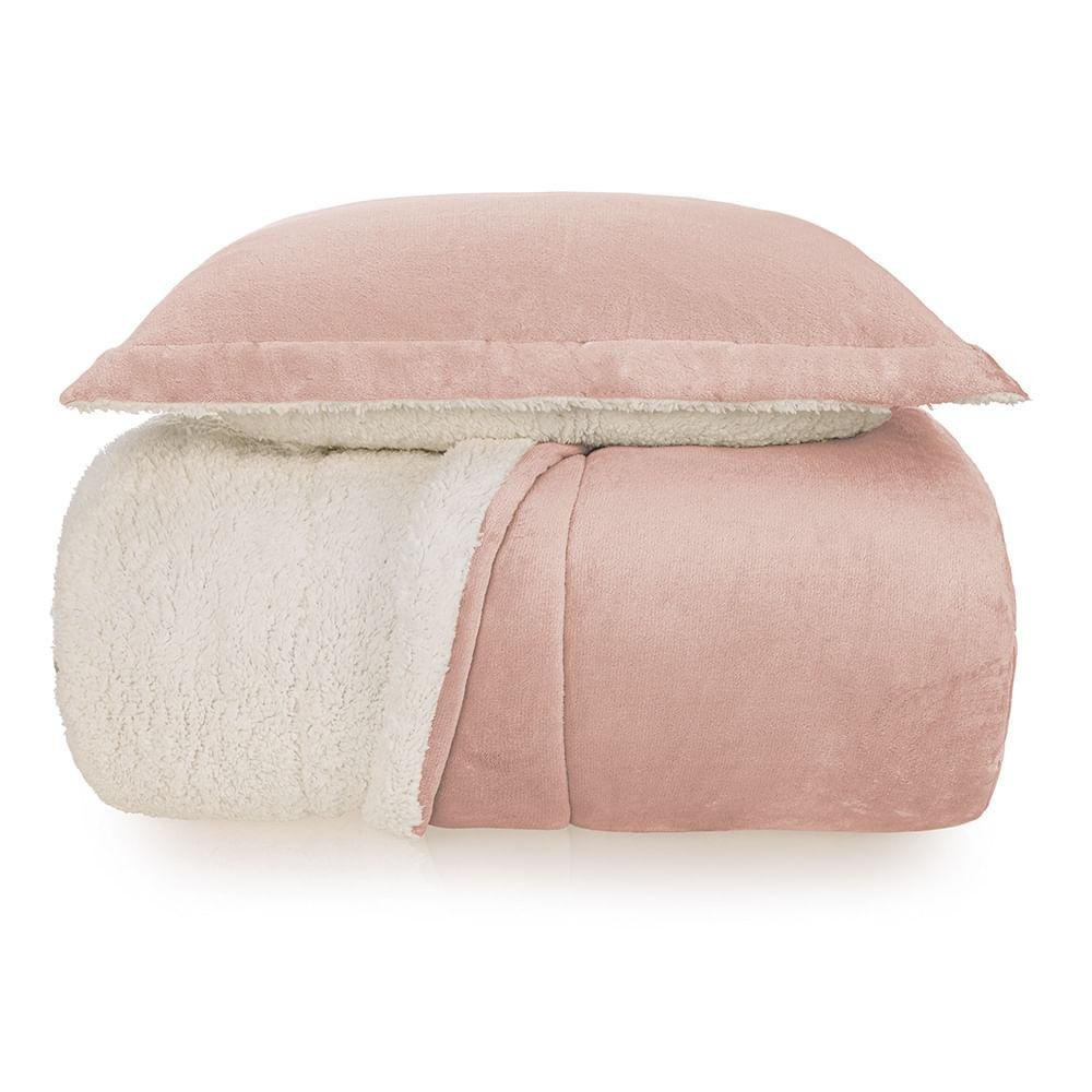 Edredom Microfibra Solteiro Sonata Rosé | MadeiraMadeira
