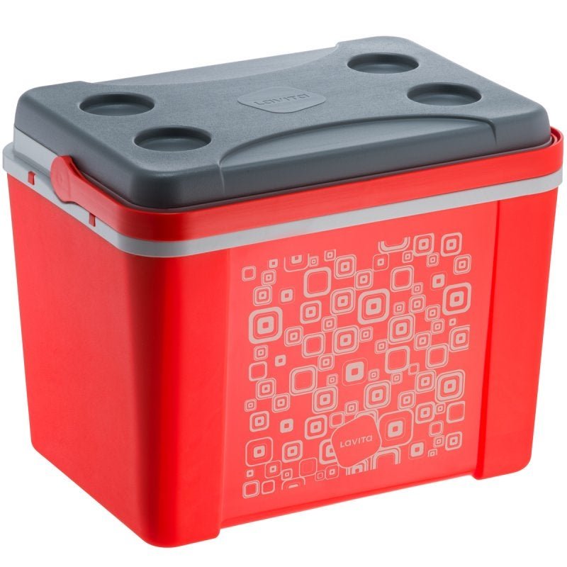 Caixa Térmica 34 Litros Para Bebida Cerveja Alimento Gelo Vermelho ...