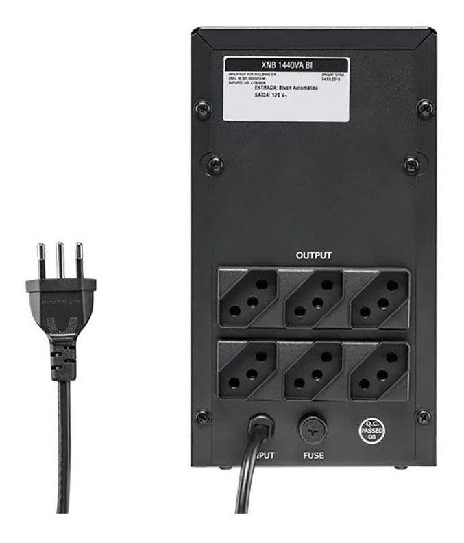 Nobreak Intelbras Xnb 1440Va Entrada Bivolt Saída 120v Computador Notebook Video Game ...