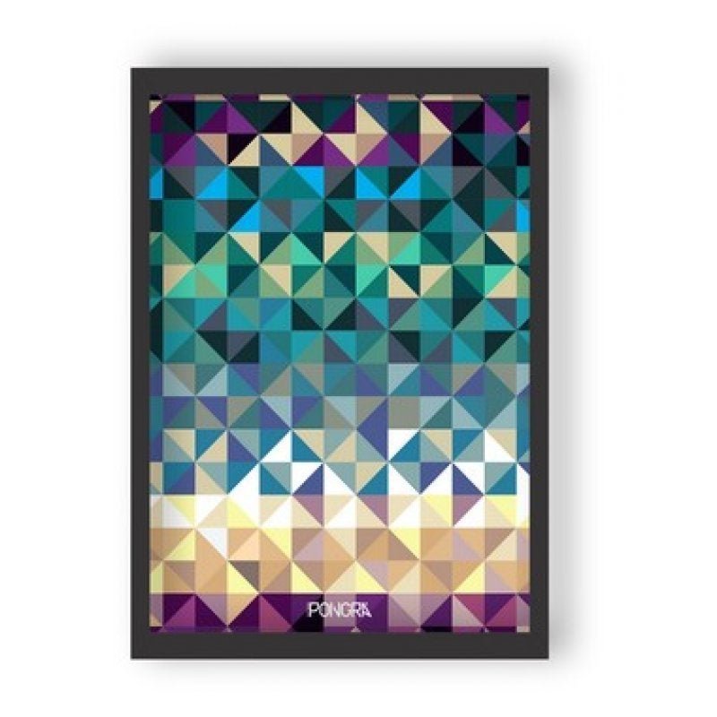 Quadro Decorativo Prisma Sunset - Moldura Preta | MadeiraMadeira