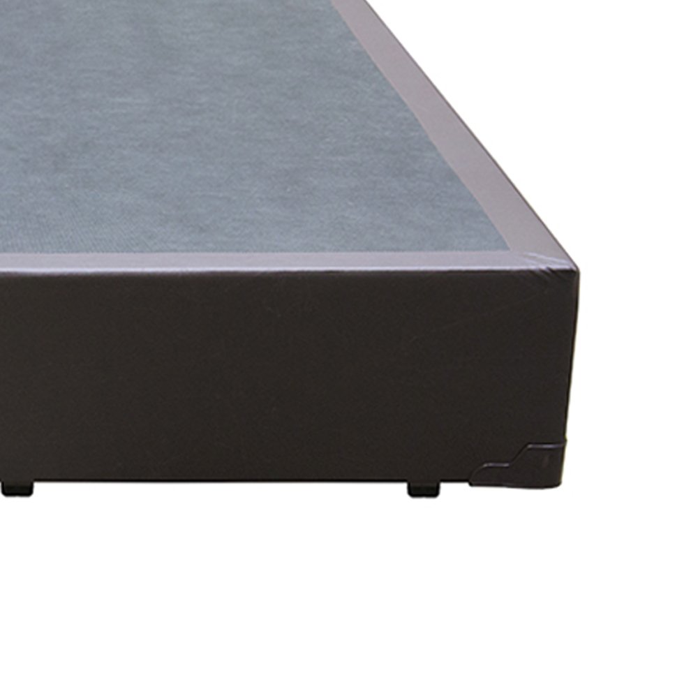 Base Box King Bipartido Sintético Marrom - 42x198x203 | MadeiraMadeira