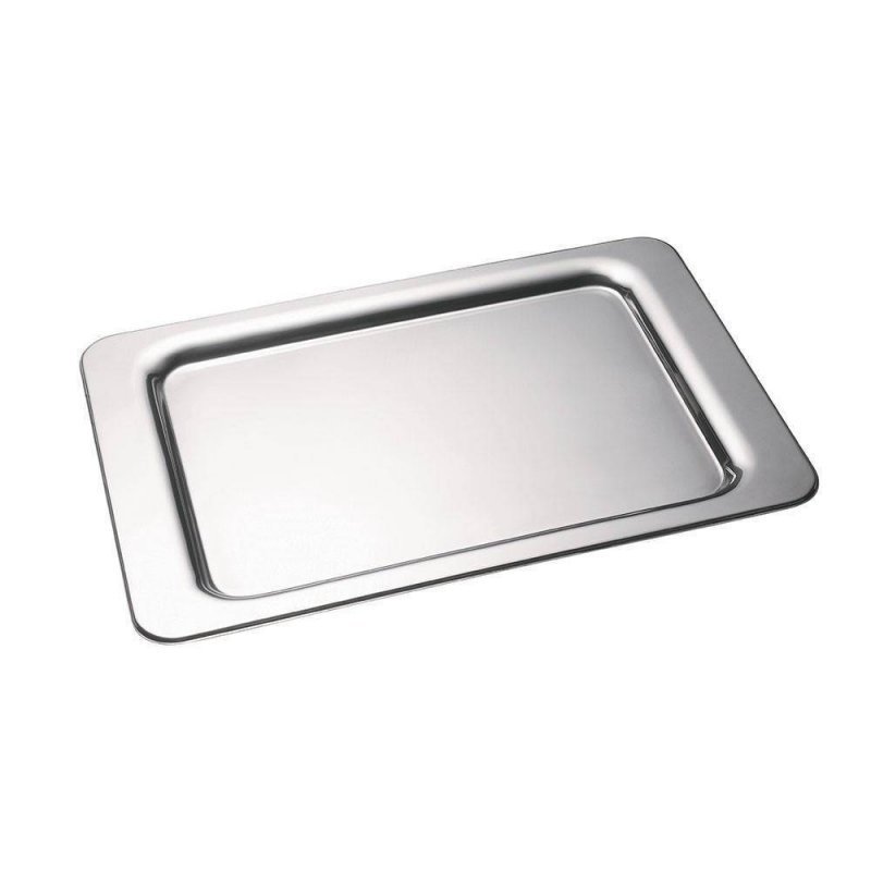 Bandeja inox para servir Eleganza 29 x 43 cm Hara 1310 | MadeiraMadeira