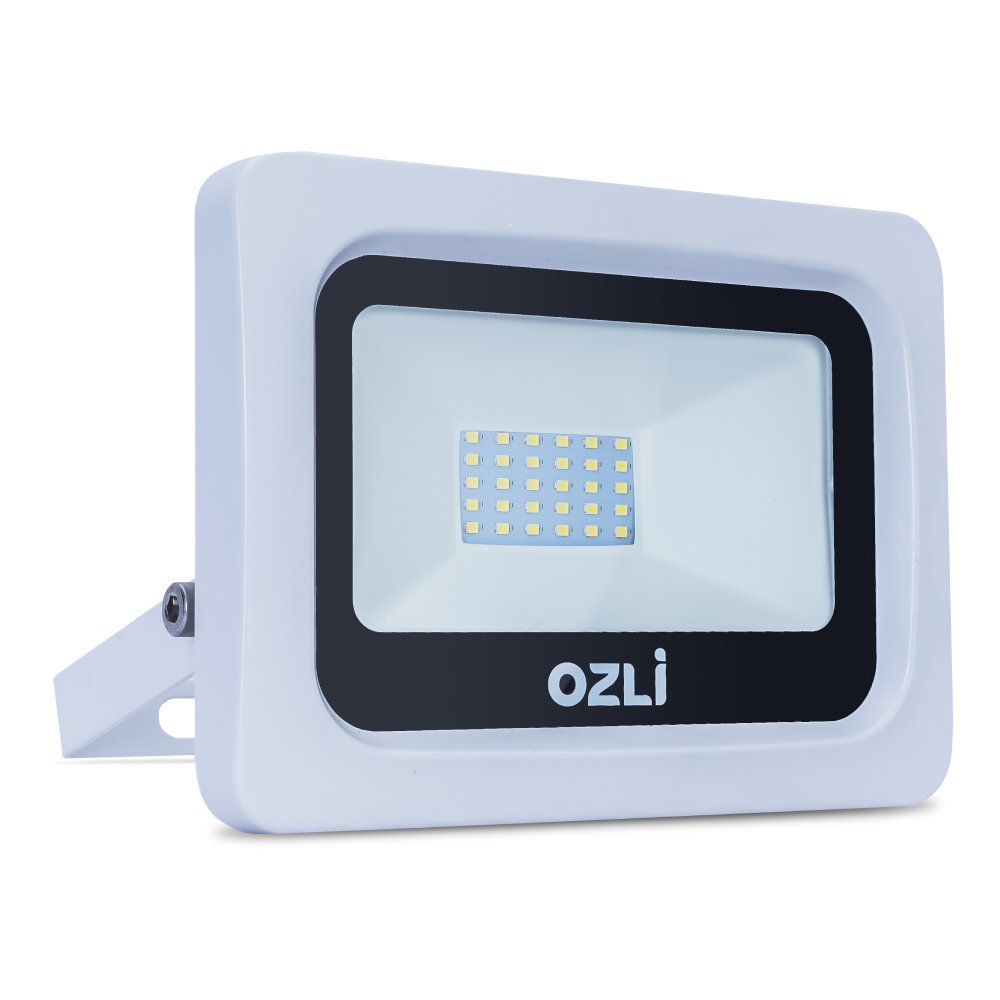 LED PROJETOR SLIM 30W IP65 6500K BRANCO BRANCO FRIO Ozli | MadeiraMadeira