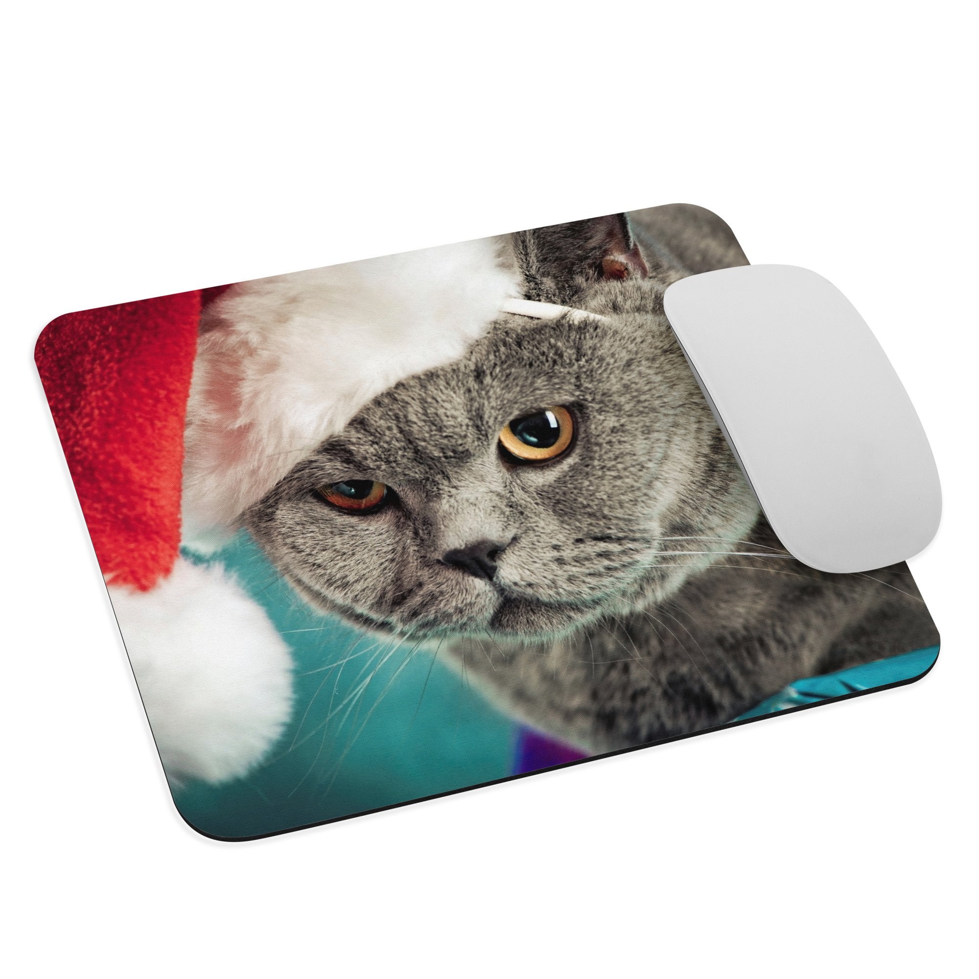 Mousepad gato natalino - 19x23cm | MadeiraMadeira