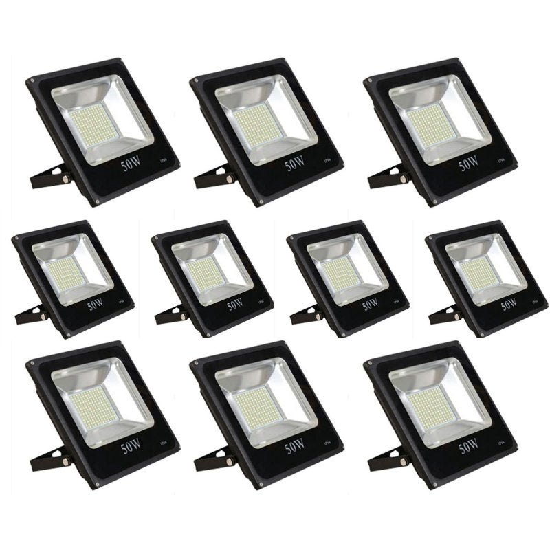 Refletor Led 50W SMD Holofote Prova D'água Verde Kit 10 | MadeiraMadeira