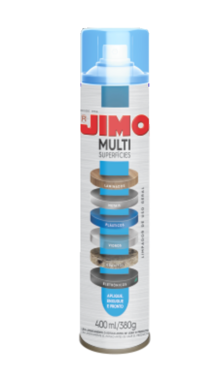 Kit 4 Jimo Multi Superficies 400ml Metal Plastico Eletronicos ...