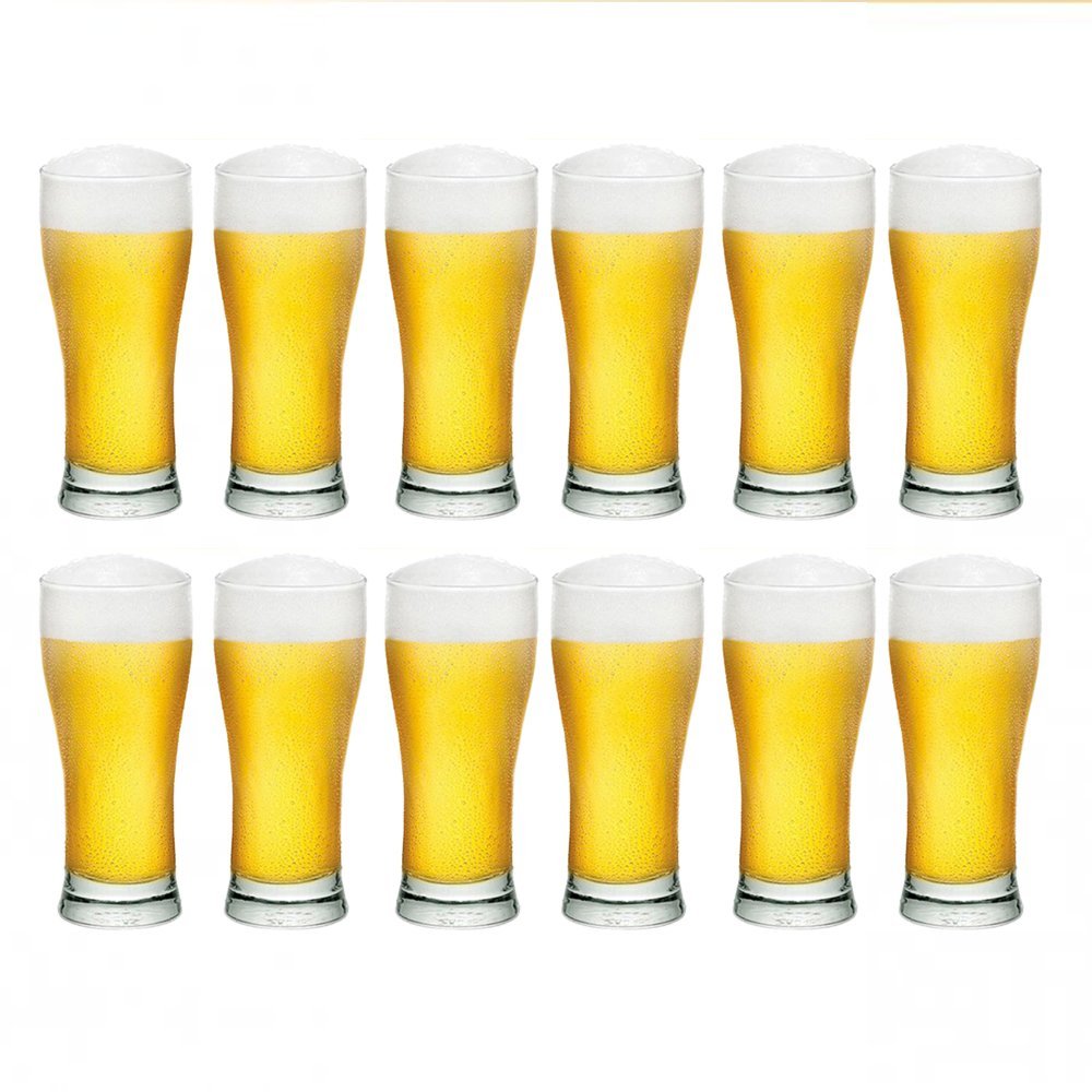 Conjunto 12 Copos Vidro Cerveja Pilsen Chopp Tulipa 200ml | MadeiraMadeira