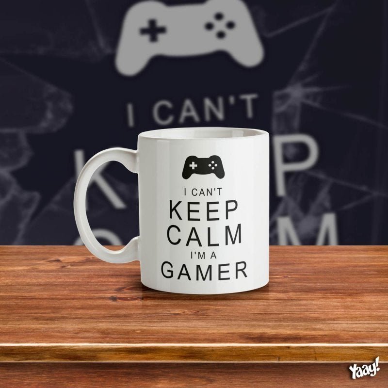 Caneca Gamer Can't Keep Calm | MadeiraMadeira