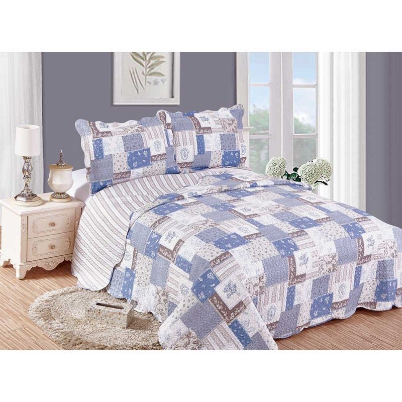 Colcha Evolution Patchwork Solteiro King 240x180 Novere Camesa | MadeiraMadeira