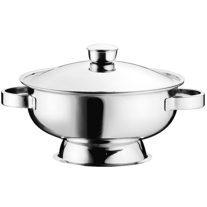 Sopeira Em Inox Com Tampa 35x18cm | MadeiraMadeira