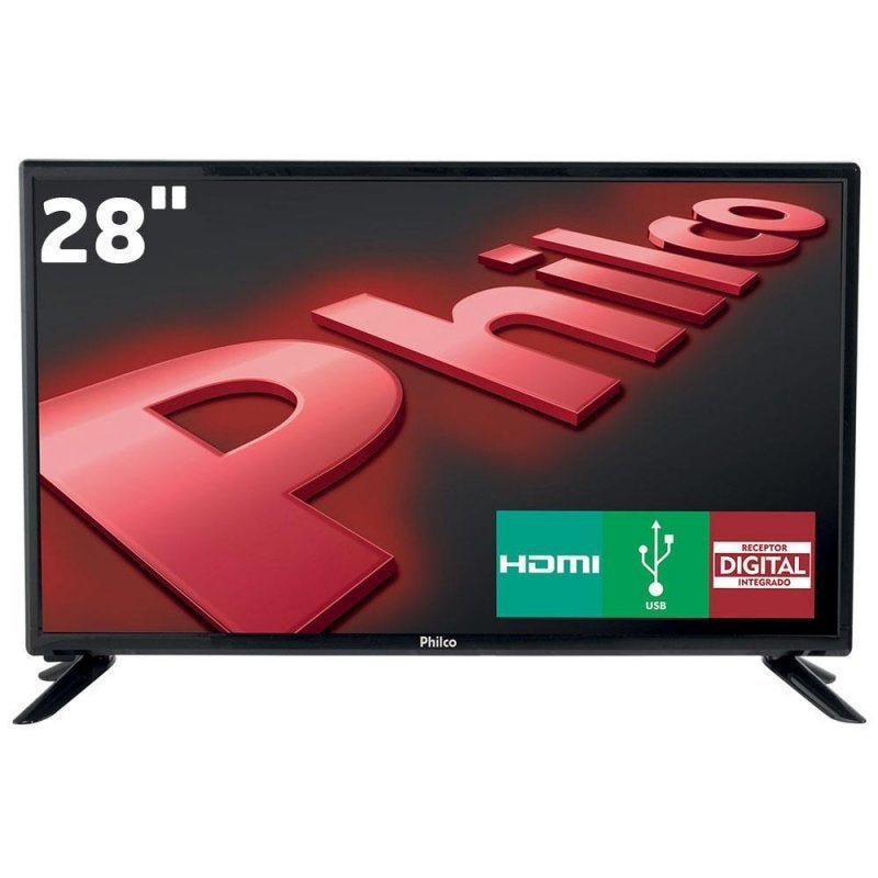 TV LED 28 Polegadas Hd Philco Ph28D27D com Conversor Digital Integrado ...