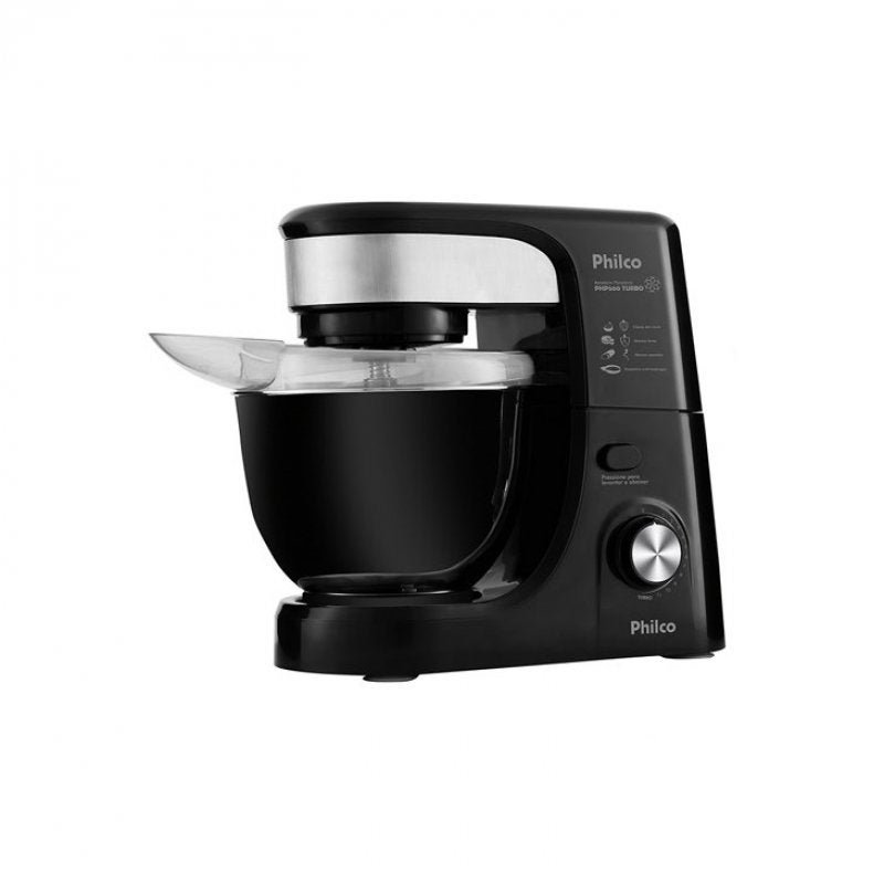 Batedeira Planetária Philco PHP500 Turbo, 4 Litros, Preta - 220 v | MadeiraMadeira