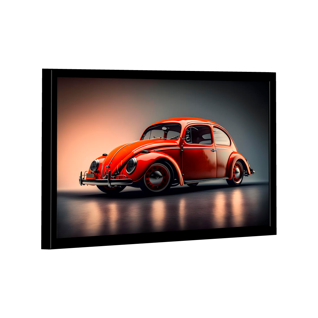Quadro Fusca Vermelho -- BR ARTES | MadeiraMadeira