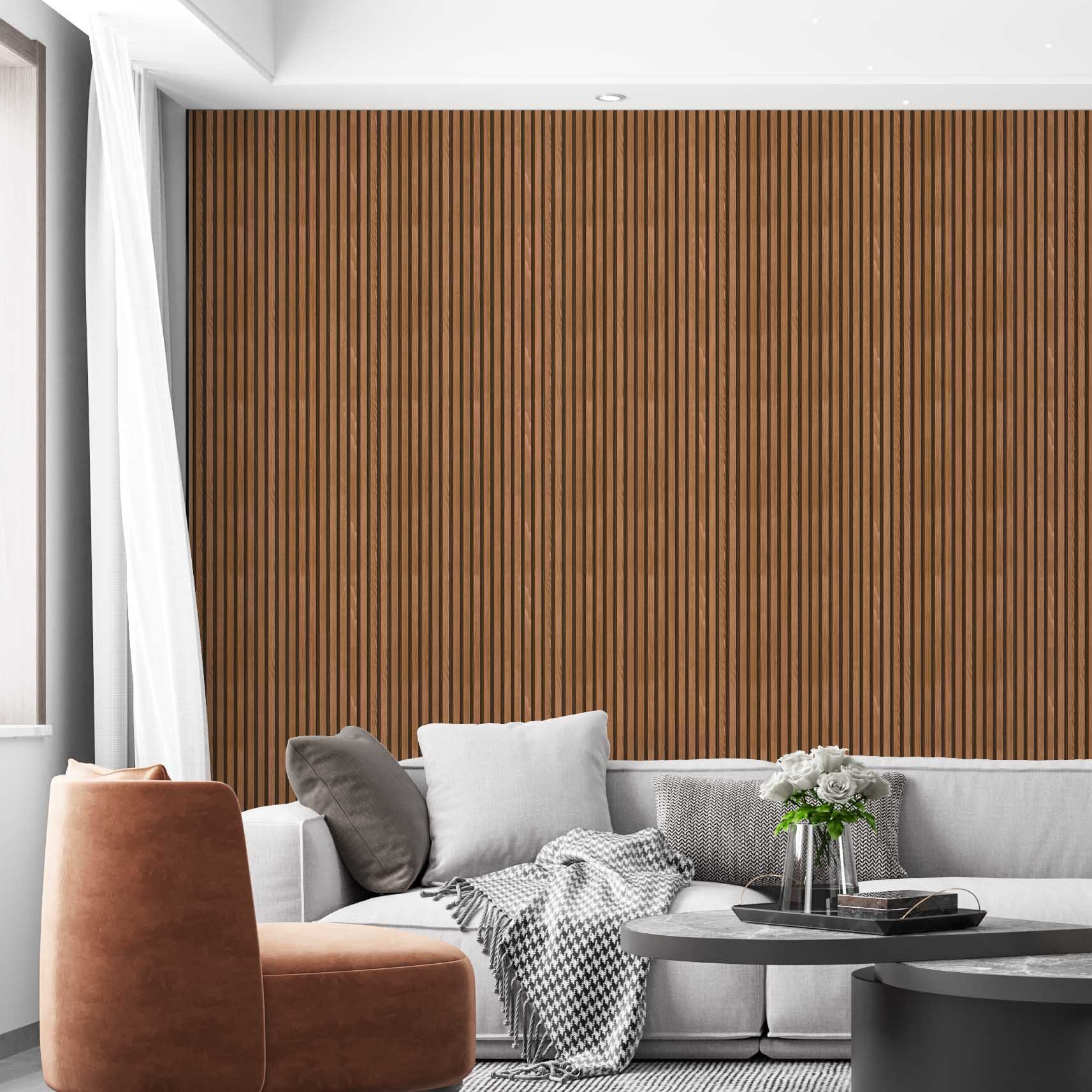 Papel De Parede Madeira Ripada Ripa Fina - 3,0m | MadeiraMadeira