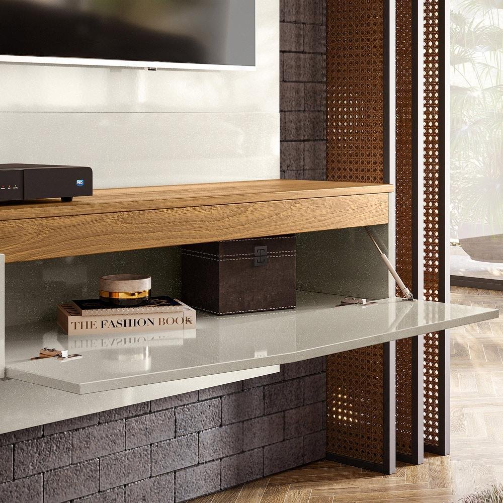 Painel Vegas Intense para Tvs até 60 Polegadas com Espelho Movelove | MadeiraMadeira