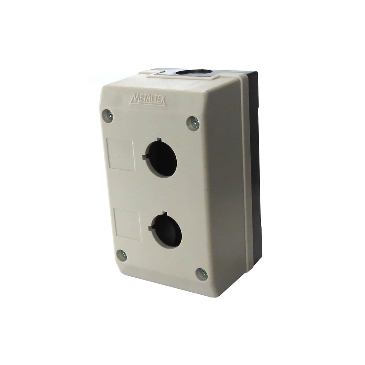 Botoeira Plástica Vazia 22mm 2 Furos Cinza TN2 Metaltex | MadeiraMadeira