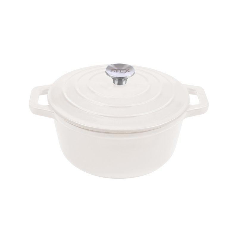 Panela de Ferro Fundido Esmaltada Redonda 21 Cm - Stex Cookware ...