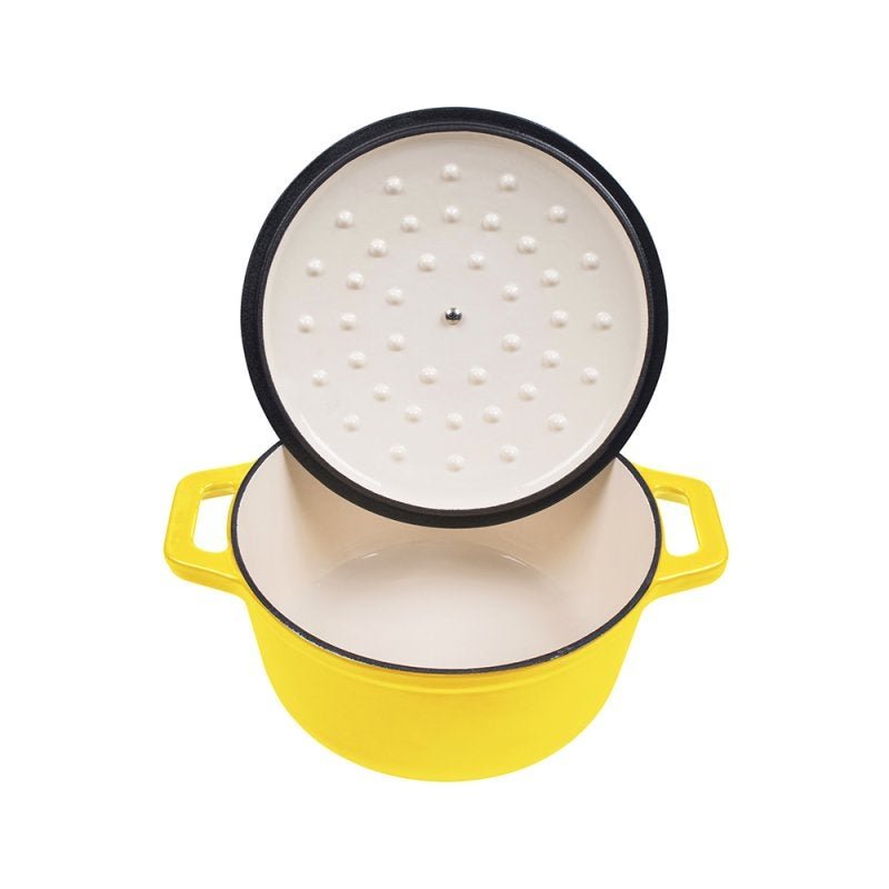 Panela de Ferro Fundido Esmaltada Redonda 21 Cm - Stex Cookware - 3,0 ...