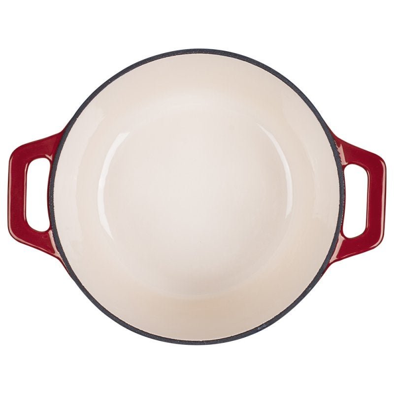 Panela de Ferro Fundido Esmaltada Redonda 28 Cm - Stex Cookware - 6,5 ...