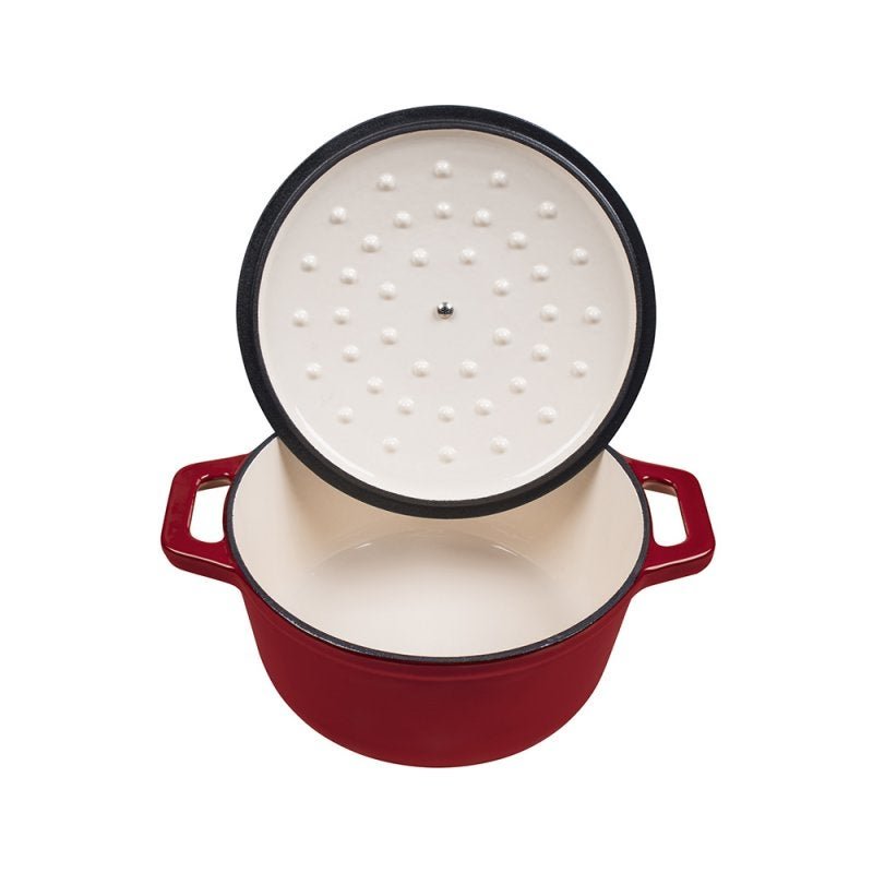 Panela de Ferro Fundido Esmaltada Redonda 21 Cm - Stex Cookware - 3,0 ...