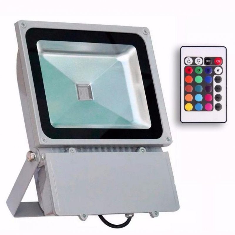 Refletor de Led RGB 100w Real | MadeiraMadeira