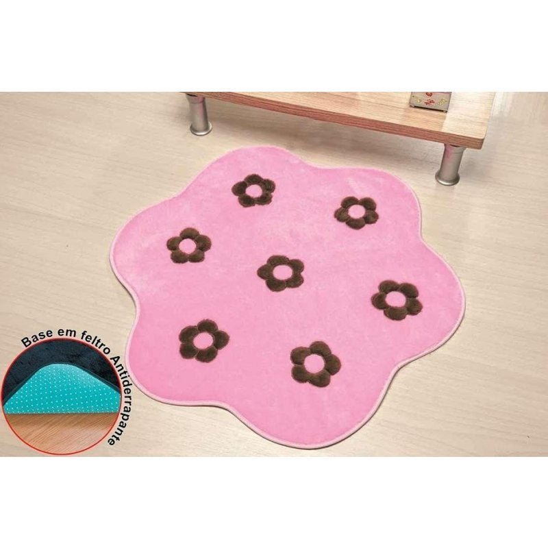 Tapete Premium Formato Big Jardim Rosa | MadeiraMadeira