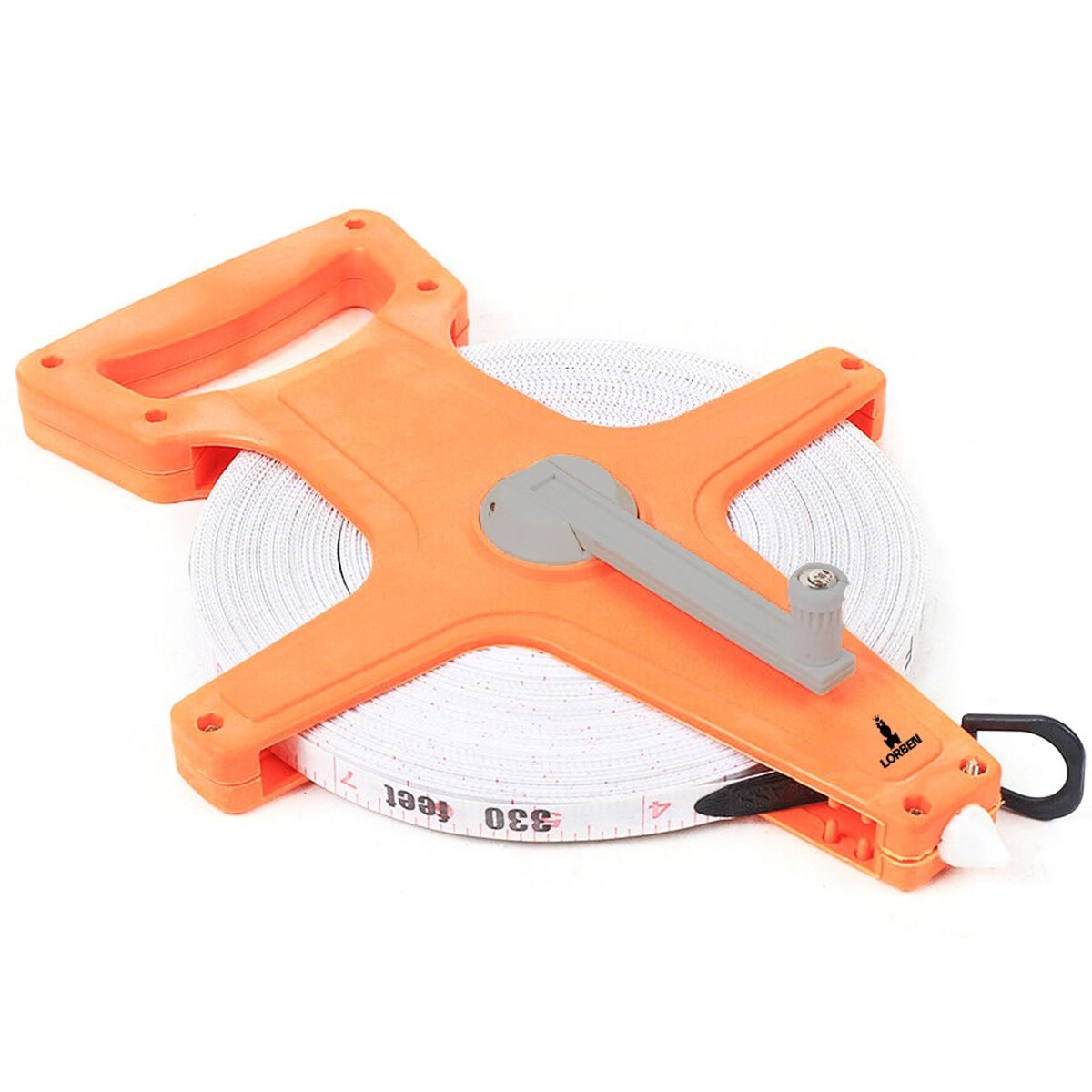 Trena Fibra Vidro Aberta Medidor 100m 330ft Fita 12mm Lorben ...