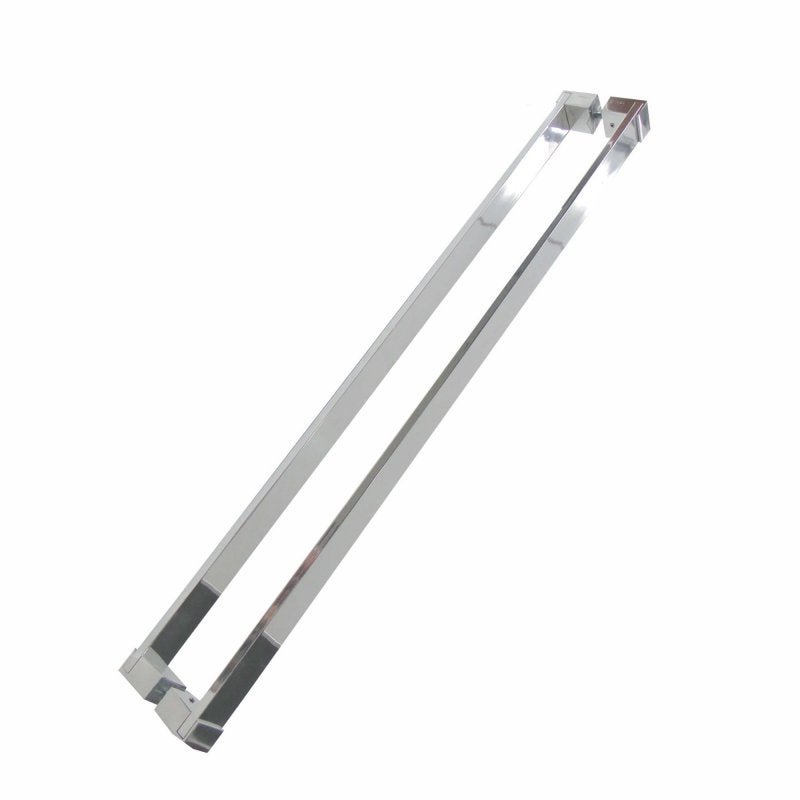 Puxador de aço inox para porta brilhante (Docol) - 121,5x120cm ...