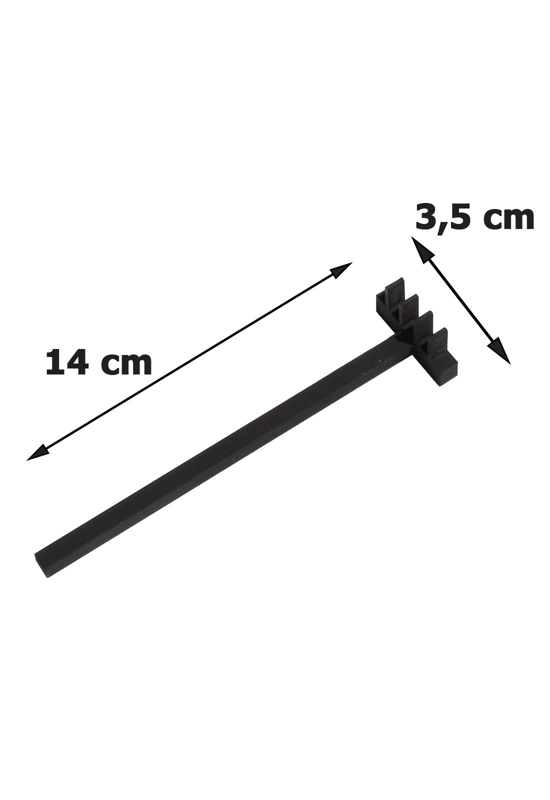 Kit 10 Ancinho De Madeira Mini Rastelo MDF Preto Jardim Zen ...