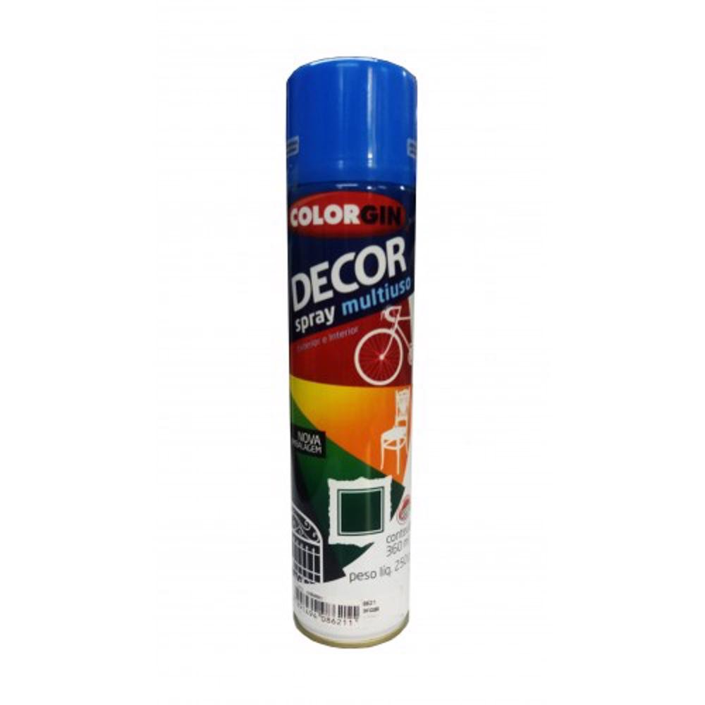 Tinta Spray Azul Colonial 360ml 8611 Decor Colorgin Fardo com 6 Und ...