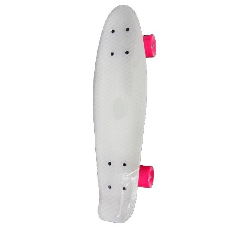 Skate Mini Longboard Neon Que Brilha No Escuro Cruiser Retro Rosa (Skt ...