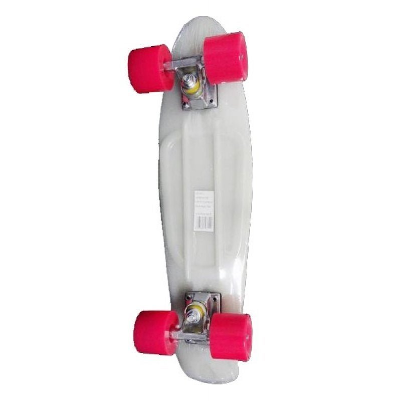 Skate Mini Longboard Neon Que Brilha No Escuro Cruiser Retro Rosa (Skt ...