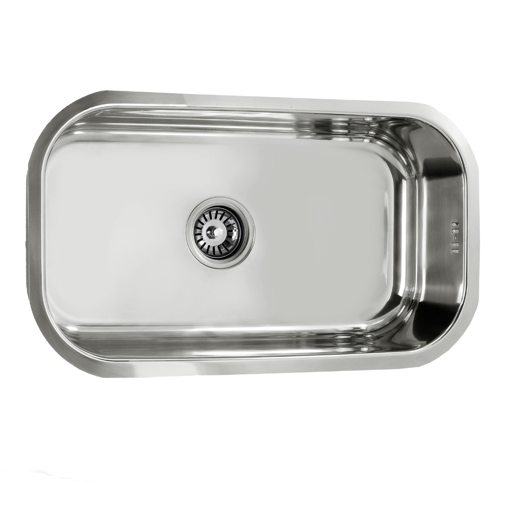 Cuba Simples Retangular Inox Polido 69x40 cm Guimmis.casa | MadeiraMadeira