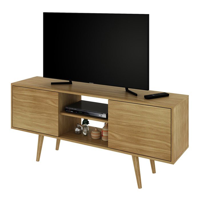 Rack para TV 55 Polegadas 2 Portas R1464 Natural Tecno Mobili ...