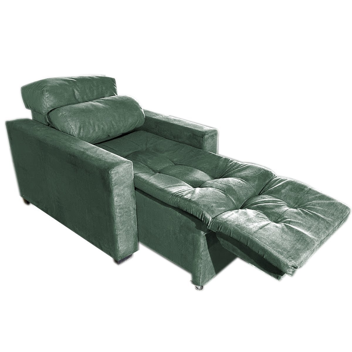 Poltrona Retratil e Reclinavel Madri Verde | MadeiraMadeira