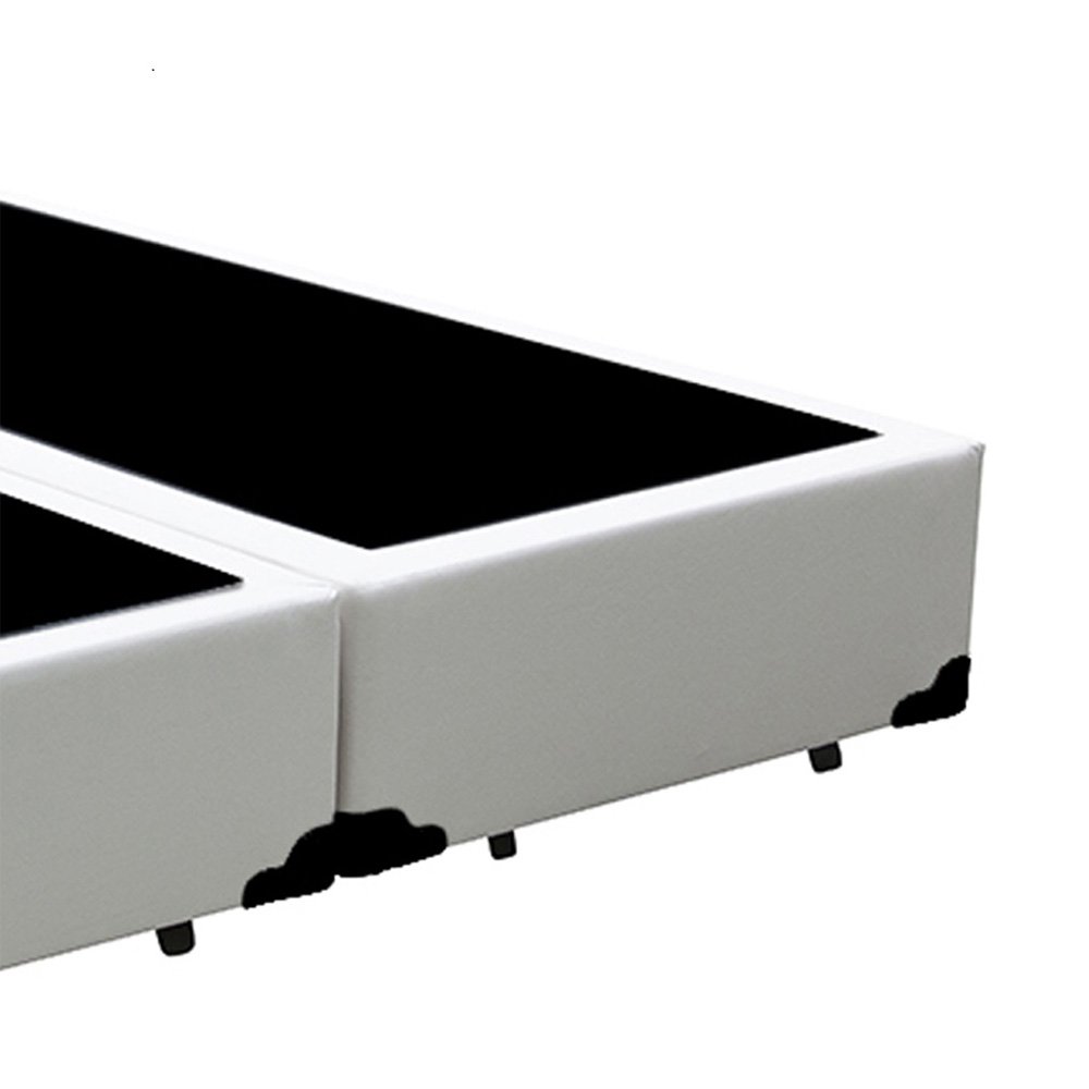Base Box Casal Bipartido Extremo Reforçado HomeQueen Corino Branco ...