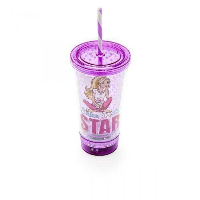 Copo Com Canudo Led Barbie Love Ludi | MadeiraMadeira