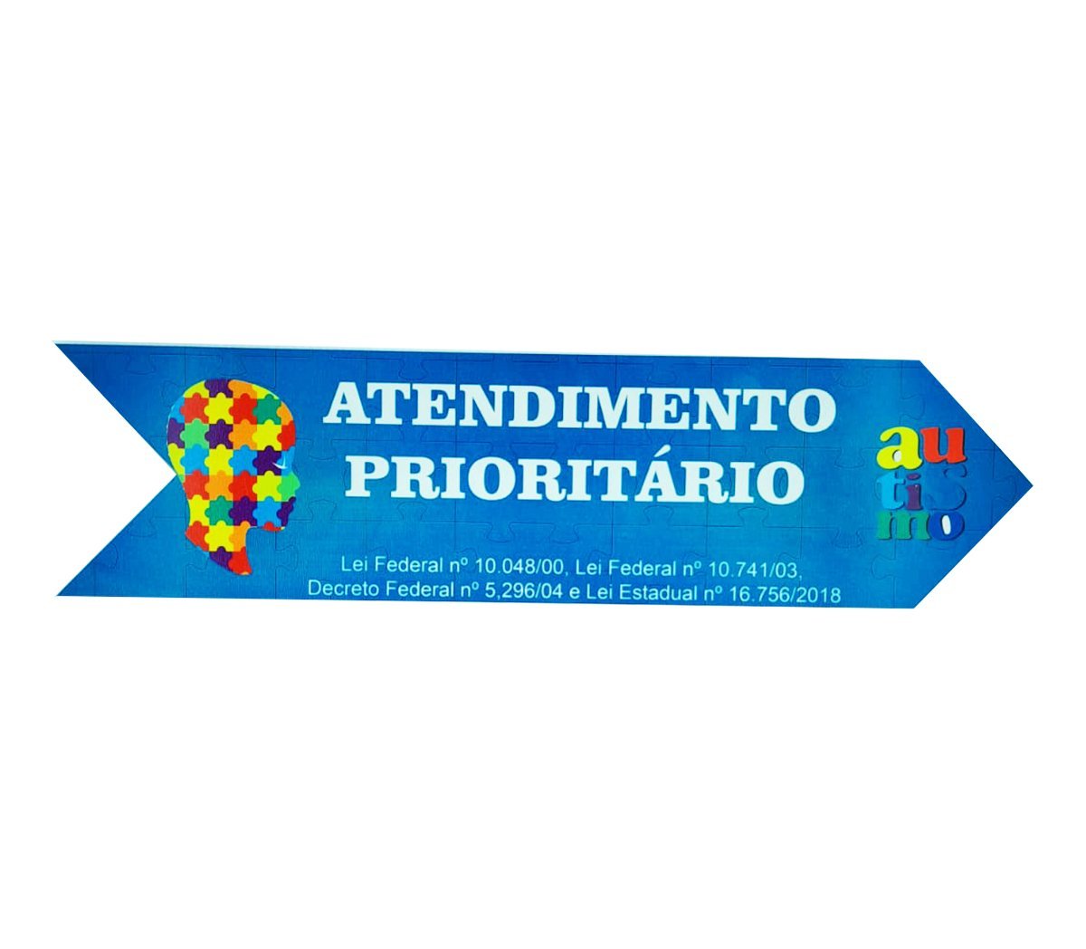 Kit Placas de Atendimento Prioritário para Autistas Personalizadas ...