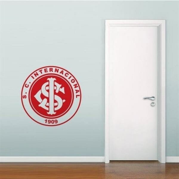 Adesivo de Parede Futebol Escudo Internacional - P 40x40cm | MadeiraMadeira