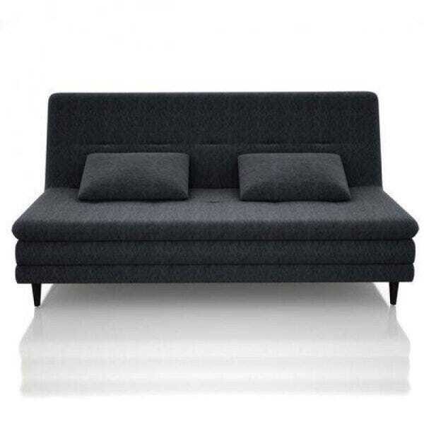 Sofá Cama 3 Lugares Bella Chumbo | MadeiraMadeira